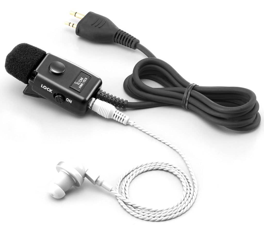 ICOM IC-F1000/IC-F29DR Durable Earphone Microphone - Two Way Accessories
