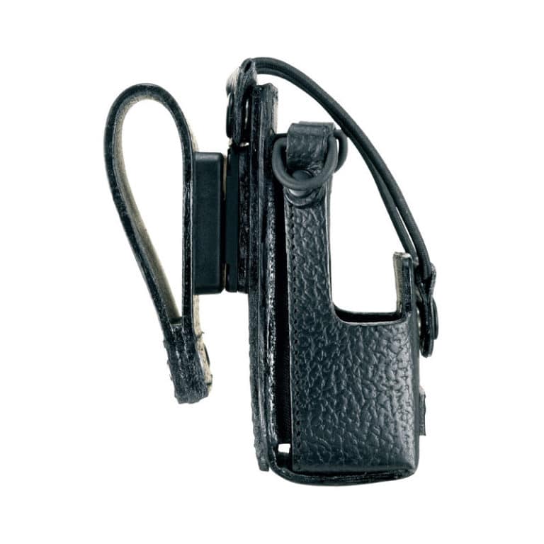 Motorola GP Compact Series Hard Leather Case, Swivel Belt Loop - Two Way Accessories